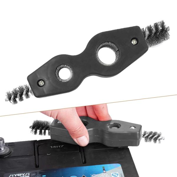 商品名: Crynod 1個 4イン1 カースターターターミナルクリーナー 交換用 金属車両パイルヘッドブラシツール ユニバーサル自動車チューブクリーニングブラシアクセサリー マリンカー トラック SUV RV用 (ブラック) Crynod...