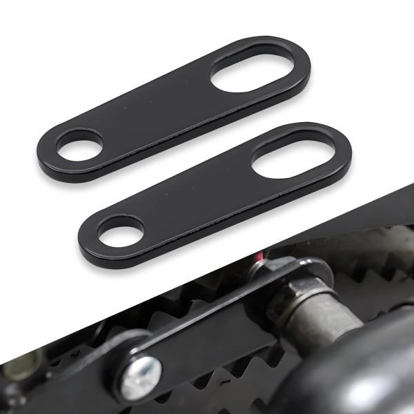 商品名: Crynod オートバイ用ウィンカーブラケット 2個 丈夫な金属製車両後部インジケーターライトロケーションホルダー 穴付き ユニバーサル防水 自動車用ショックブラケットアクセサリー (ブラック#ストレート) Crynod 2 PC...