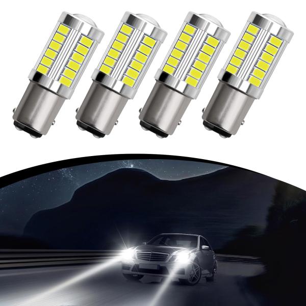 商品名:  leediga 4 PCS Car 1157 LED Turn Signal, High and Low Flat Angle Double Contact 5630-33SMD High Brightness Bulb Rep...
