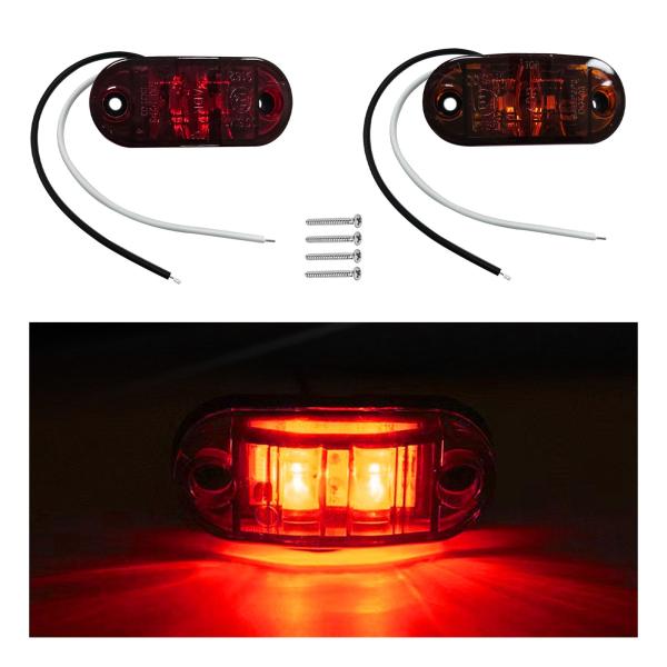 商品名:  Dickno 2 PCS LED Trailer Light, 2.6 Inch Led Diodes Clearance Lights, Waterproof Front Rear Side Marker Indicators...