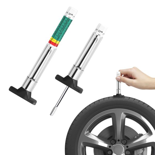 商品名:  Lecctso 2PCS Tire Tread Depth Gauge, Tire Gauge, 25MM/32nds Color Coded Tire Depth Gauge for Tire Tread Depth Accu...
