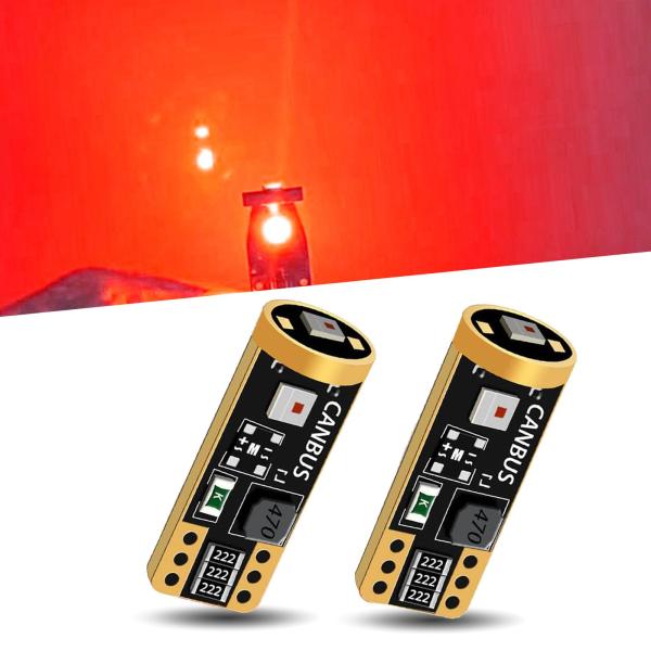 商品名:  Fluher 2 PCS T10 LED Car Indoor Reading Light, 3030 3SMD 12V Super Bright Vehicle Width Light, Universal Waterproo...