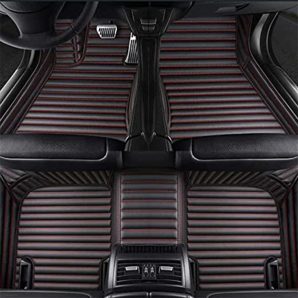 商品名:  LooqS Luxury Custom-Made car mats are Suitable for All Models of Ford Mustang from 2000 to 2024. All-Weather Prote...