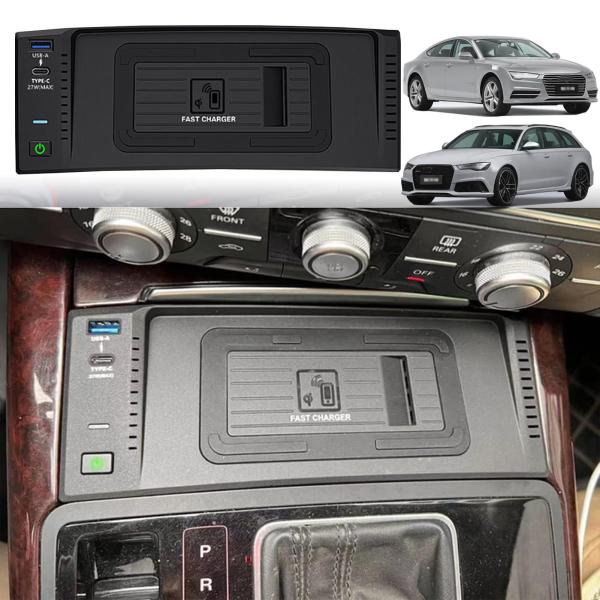 商品名:  Wireless Car Charger for Audi A6 S6 RS6 2012-2018/ A7 S7 RS7 2009-2018, 15W Fast Charging Phone Charger Pad Access...