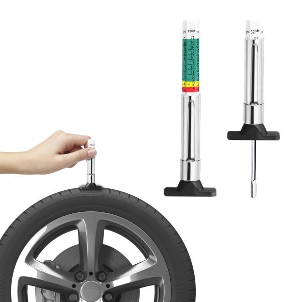 商品名:  Kutyun 2Pcs Tire Tread Depth Gauge, Tire Wear Gauge, Automobile Tire Measurement with Two-Sided Smart Color Coded,...