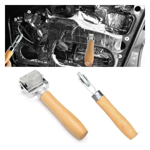 商品名: GLSOWEE 車用消音ローラー 非常に滑らかな金属製遮音ツール タイヤ補充ツール コンパクトホイール カーノイズローラー カーサウンドデッドナー用 6mm &amp; 40mm Car Sound Deadening Rolle...