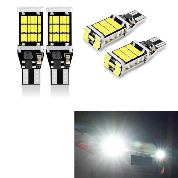商品名:  leediga 4 PCS T15 Car Turn Signal Bulb, 15mm x 40mm 4014 45SMD Canbus LED Decoded Infinite High Brightness Reverse...