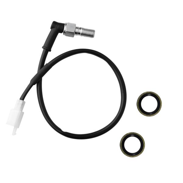 商品名: Dickno ブレーキライトスイッチ オートバイ用 10×1.25mm 油圧ブレーキ圧力スイッチ ブレーキケーブル付き ユニバーサルリアブレーキストップライトスイッチ オートバイ スクーター ダートバイク ATV (カーブ) Di...