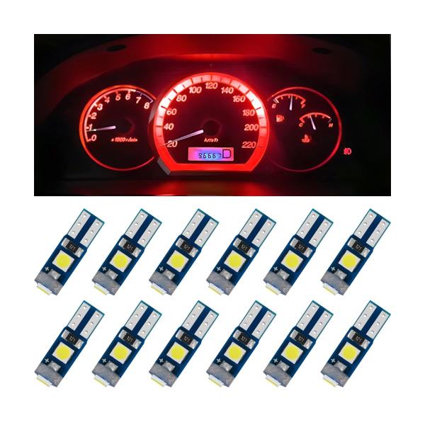 商品名:  Osilly 12PCS 12V Car T5 LED Bulbs, 6000K Auto Interior Bulb Error Free, Vehicle Dashboard Dash Instrument Panel Ga...