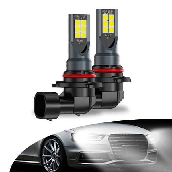 商品名:  Yumfugu Pack-2 9005 Car Fog Light Bulbs, 3030 12SMD Chipsets LED Bulbs, 6000K High Brightness Stable Light Source ...