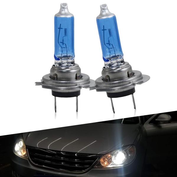 商品名:  leediga 2 PCS H7 Car Fog Light Bulb, 12V 100W Bakelite Plastic Base High Power Super Bright Quartz Glass Halogen L...