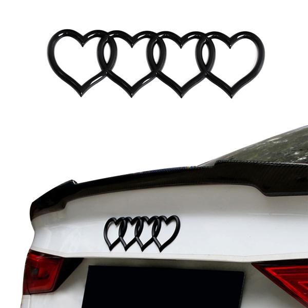 商品名:  Car Exterior Emblems Badge, 3D Badge Decal Sticker, Car Rear Love Sticker, Car Sticker Love Heart Logo Rear Trunk ...