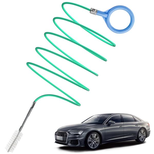 商品名: Amiss Auto サンルーフ排水溝クリーニングツール フロントガラスワイパー排水穴 チューブクリーニングブラシ スリム排水排水ツール 車のサンルーフ用 118インチ 柔軟な排水ブラシ ロングパイプクリーナー 車用 Amiss ...