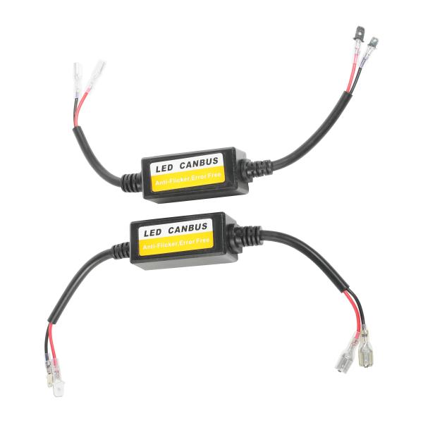 商品名: bylikeho 2個 ヘッドライトデコーダ、LEDヘッドライトデコーダカーアクセサリー H13/9008 H1/H3 H11/H8/H9 9006/HB4/9012 デコーダコンデンサ アンチフリッカーハーネス LEDヘッドライ...