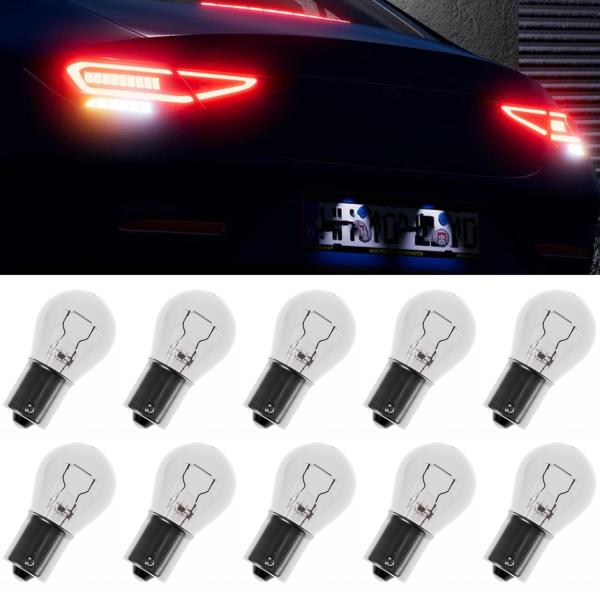 商品名:  Hirificing 10PCS Brake Light Bulb, Brake Marker Bulb 1141 12V 21W BA15S Tail Light Bulbs Replacement, 12511 ECE Su...
