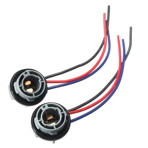商品名:  Qboonpt 1157 LED Bulb Plug Socket Holder, Waterproof Turn Signal Light Socket Adapter Tail Harness Wiring Replacem...