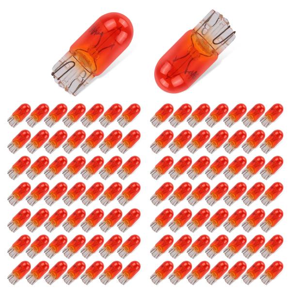 商品名:  GKmow 100 PCS Car Brake Light Bulb, T10 12V 5W Halogen Incandescent, Turn Signal, Reverse Light, Daytime Running B...