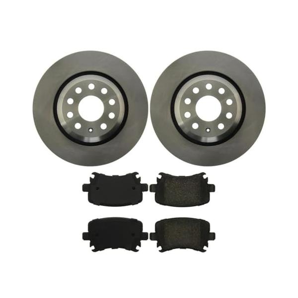 商品名:  A-Partrix 4 Rear Disc Brake Pads And Rotors Kit Fits Volkswagen CC Fits Volkswagen Golf R 2012 2013 Fits Volkswage...