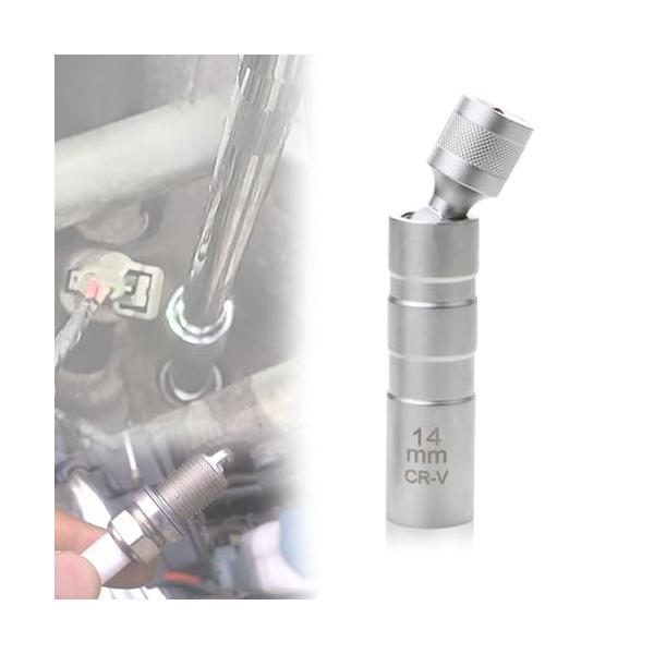 商品名:  Lecctso Spark Plug Socket Set, 5/8 Spark Plug Socket, 3/8" Drive x 12" Total Length 360 Degree Swivel Enhanced Mag...
