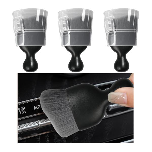 商品名: Augeny 3個 車内クリーニングブラシ カーブした柔らかい毛のディテールブラシ ダッシュボード/通気口/傷がつかない自動車用ダスティングコレクターブラシ ユニバーサルカーアクセサリー (グレー) Augeny 3 PCS Ca...