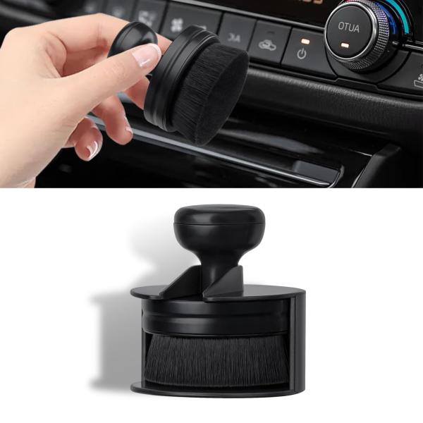 商品名: Kutyun 2個 ソフト ディテール ブラシ ソフト 毛 ダスティングブラシ 自動車タイヤブラシ 高密度 ポータブル カーブラシ 車内アクセサリー 車のタイヤシャイン アプリケーターブラシ ダッシュボード用 エアアウトレット用 ...