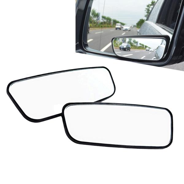 商品名:  leediga 2 PCS HD Wide Angle Looking Glass, 3.74" x 1.41" Convex Blind Spot Mirror, Rectangular Curved General Moto...