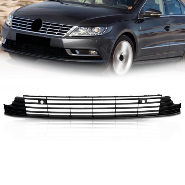 商品名:  KARPAL Front Bumper Lower Grille w/Parking Aid Sensor Holes Compatible with 2013-2017 Volkswagen CC, Replace 3C885...