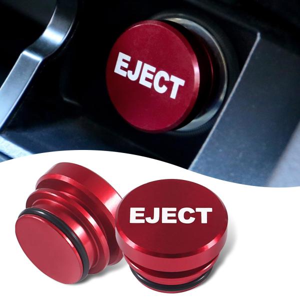 商品名:  Fluher Pack-2 Car Cigarette Lighter Cover, EJECT + FIRE MISSION Cigarette Lighter Button Decorative Cover, Anti-sc...