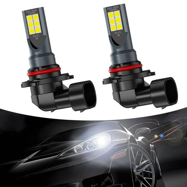商品名:  Fluher Pack-2 Car 9006 Fog Light Bulb, 3030-12SMD 1500LM 360° High Brightness Tail Light, 50000H 6000K Long Life S...