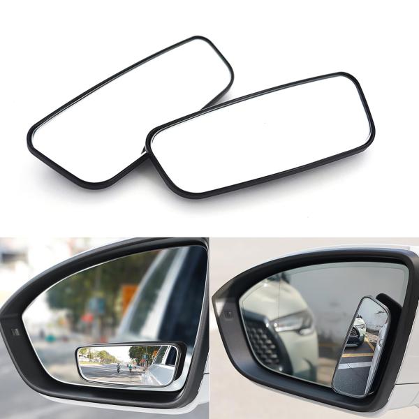 商品名:  Fluher Pack-2 Car Side View Mirror Wide-angle Blind Spot Mirror, 3.74" x 1.41" HD Convex Rectangular Rearview Mirr...