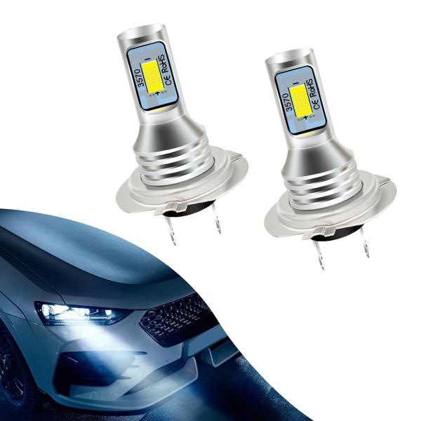 商品名:  leediga 2 PCS H7 Car LED Fog Light, 3570 2SMD 4000LM Super Bright Instrument Lamp, CREE Package Constant Current V...