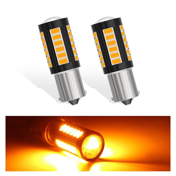 商品名:  leediga 2 PCS Car 1157 LED Light, Smart IC Driven 1:1 Design Original Bulb Replacement, 33SMD 750LM Super Bright T...