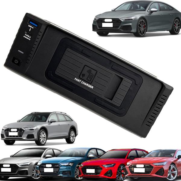 商品名:  CenNa Wireless Car Charger for Audi A6 S6 RS6 2012-2018 A7 S7 RS7 2009-2018 All Models Accessory with 15w Wireless...