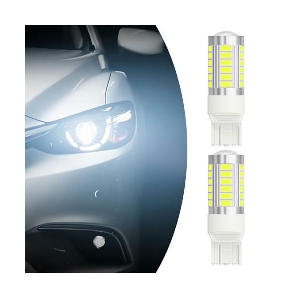 商品名:  awlbed 2 PCS 3157/3156 Car LED Turn Signal Light, 33SMD Flexible PC Board Fast Cooling Alloy Shell Constant Curren...