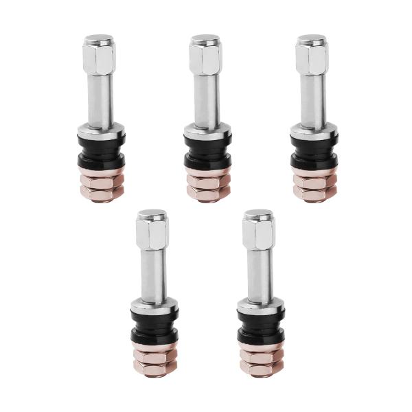 商品名:  Osilly 5PCS Car TR43E Tubeless Metal Clamp-in Valve Stems, Rubber Automotive Tire Tubeless Valve Stem Snap-in Valv...