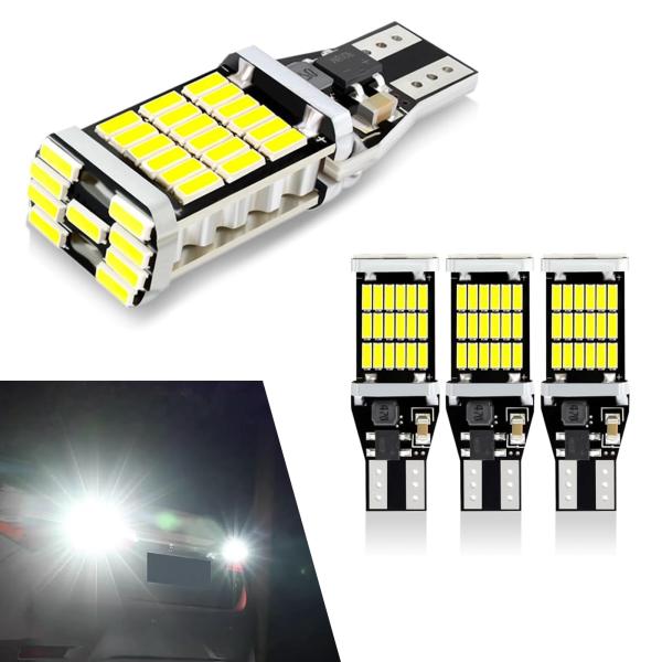 商品名:  Sinytuto Pack-4 LED Reverse Lights, T15 4014 45SMD Chipsets Backup Reverse Light Bulbs, Canbus Error Free Brake St...