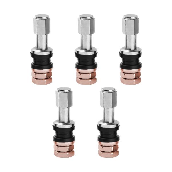 商品名:  Osilly 5PCS Car TR43E Tubeless Metal Clamp-in Valve Stems, Rubber Automotive Tire Tubeless Valve Stem Snap-in Valv...
