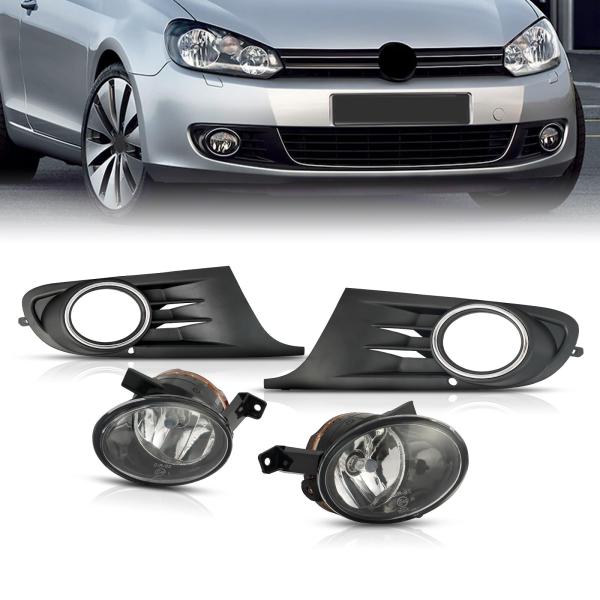 商品名:  KARPAL Front A Pair Fog Lights Fog Lamp Bezels Kit Compatible with 2010-2014 Volkswagen MK6 Golf/Jetta | VW2593118...