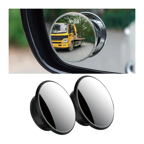 商品名:  Osilly 2PCS Car Blind Spot Mirror, 360° Waterproof Round Adjustable Small Wide Angle HDGlass Frameless Convex Rear...