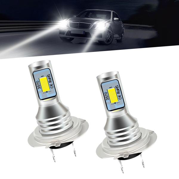 商品名:  jokormo 2 PCS H7 Car LED Decoded Fog Light, 80W 3570 2SMD Highlights Dual-Plug Steering Signal Replacement, Plug P...