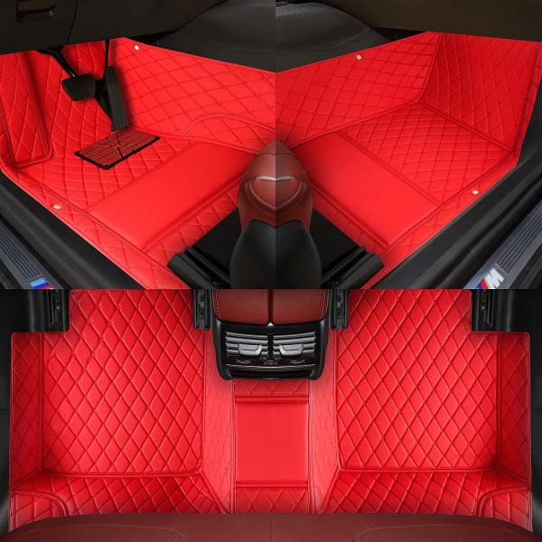 商品名:  DASHUAI Luxury All Weather Car Floor Mats, Custom Fit, Pure Red, Set of 4ブランド: DASHUAI高さ: 3.048cm横幅: 48.768cm奥行: 6...