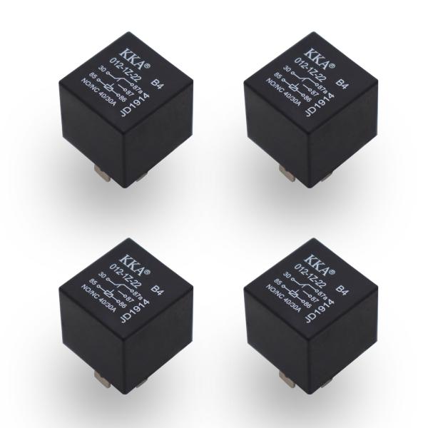 商品名:  Tesnaao 4 PCS 40A Automotive Relay, 12V 5-pin Relay Without Backrest, Multi-Purpose Car Starter Adapter Replacemen...