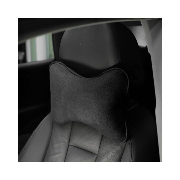 商品名: Osilly 車用ヘッドレスト枕 ソフトで快適な通気性 低反発素材 人間工学デザイン 自動車用ネックピロークッション 首の痛みを緩和する調節可能なストラップ付き ユニバーサルフィット (ブラック) Osilly Car Headr...