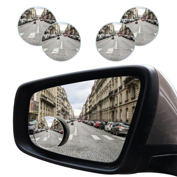 商品名:  Round Blind Spot Car Mirror - 2" Frameless HD Glass Convex Mirror - 360 Degree Wide Angle Rear View Mirror Side Mi...