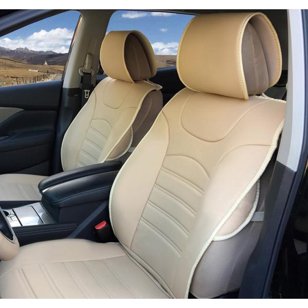商品名:  Pair of Leatherette Universal Car Seat Cushion Covers Compatible with Volkswagen Vehicles - Tan Colorブランド: Generic...