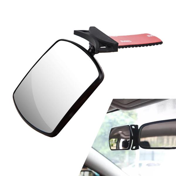 商品名:  Yumfugu 1 PC Car Interior Mirror, 3.14" x 2.36" Self-adhesive Adjustable Slightly Curved Mirror for Rear Row of Ob...