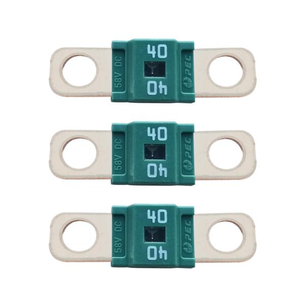 商品名:  Yumfugu 3 PCS Car High-Current Fuse, 40A M6 Bolt-on Low-Voltage Blade Fuse, Multi-Functional Connection Accessory,...