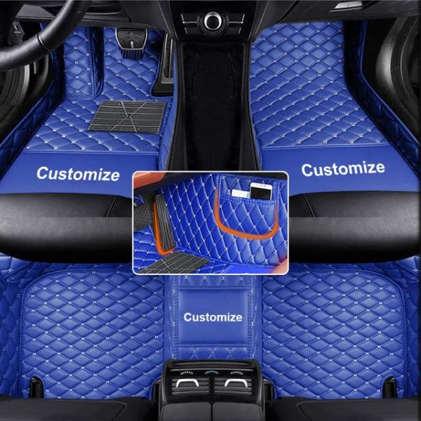 商品名:  Custom Car Floor Mats Compatible with Volkswagen, Waterproof Leather Automotive Floor Liners Full Coverage All Wea...