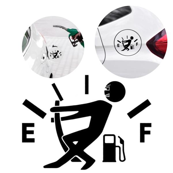 商品名: Bestmoy 「不十分な燃料」カーステッカー、オートガスキャップステッカー、面白いユーモアカーデカール、車の燃料タンク用PETステッカー、ウィンドウバンパーラップトップステッカー、自動車装飾アクセサリー(ブラック1パック) Be...