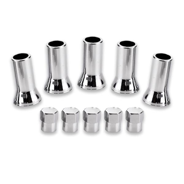 商品名:  Fluher 10 PCS Car TR414AC Leakproof Tire Valve Cover, Universal Alloy Wheel Valve Stem Sleeve and Cover Trim Kit (...